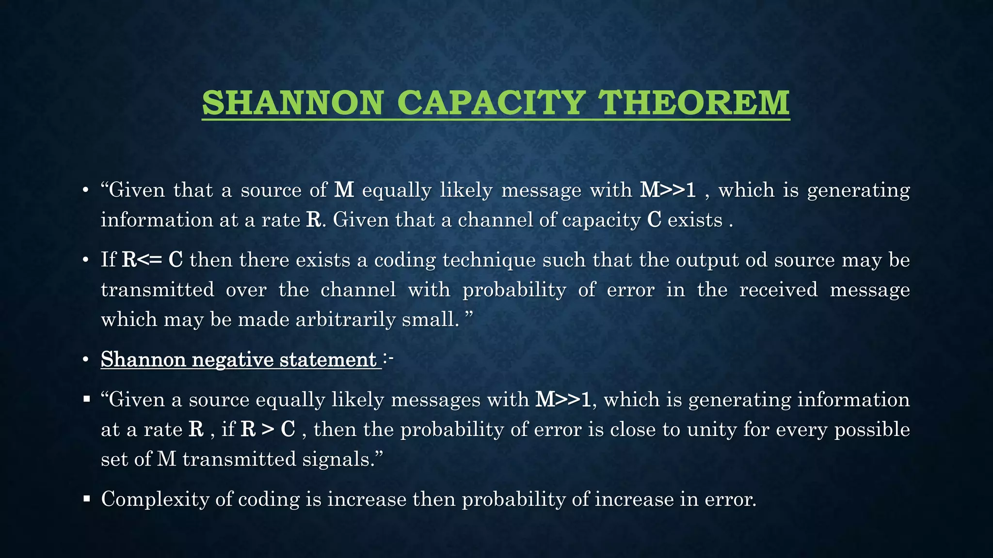 Channel capacity | PPTX