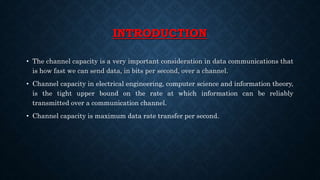 Channel capacity | PPTX