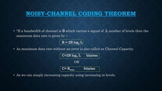 Channel capacity | PPTX