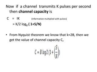 Channel capacity | PPTX
