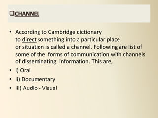 Channel capacity | PPTX