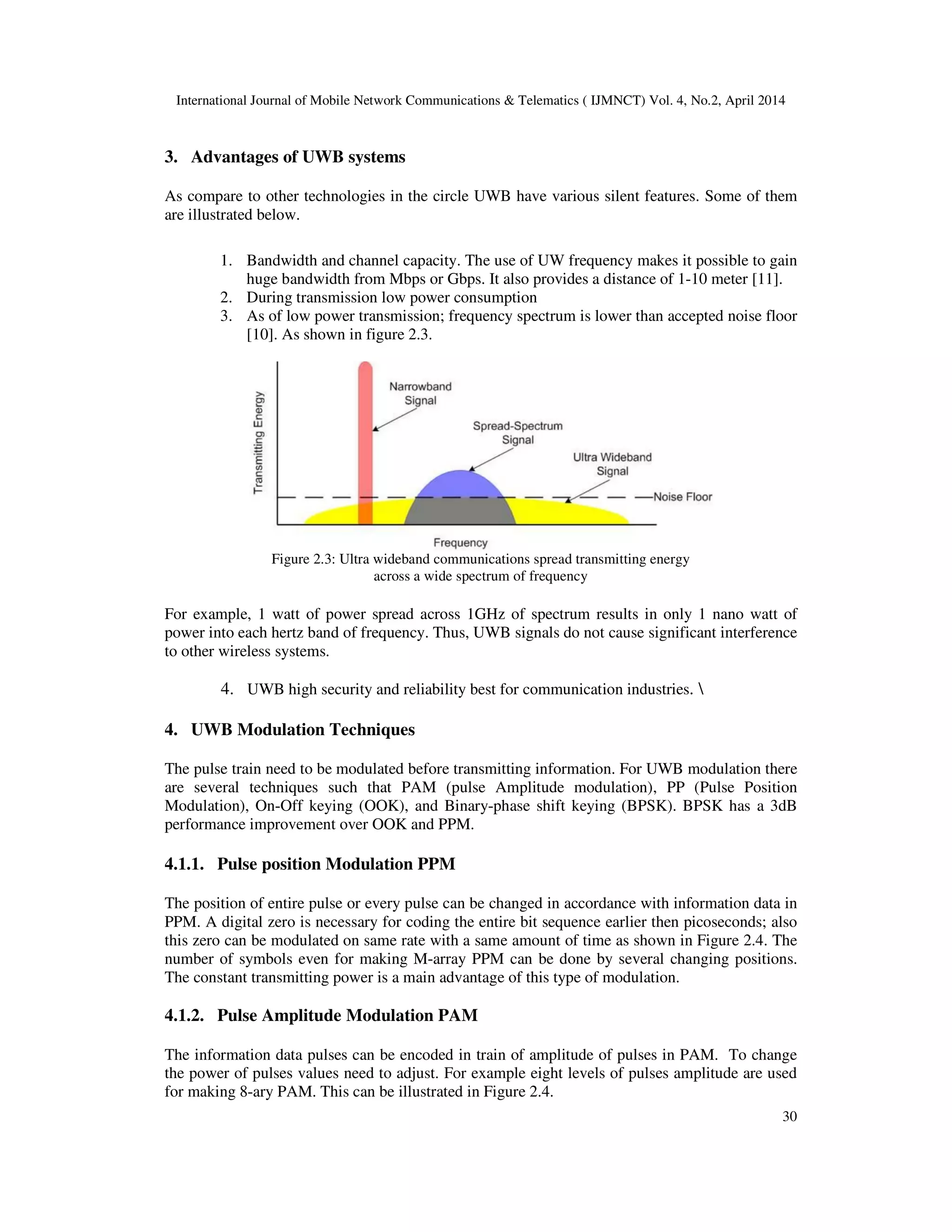 Channel characterization and modulation schemes of ultra wideband systems | PDF