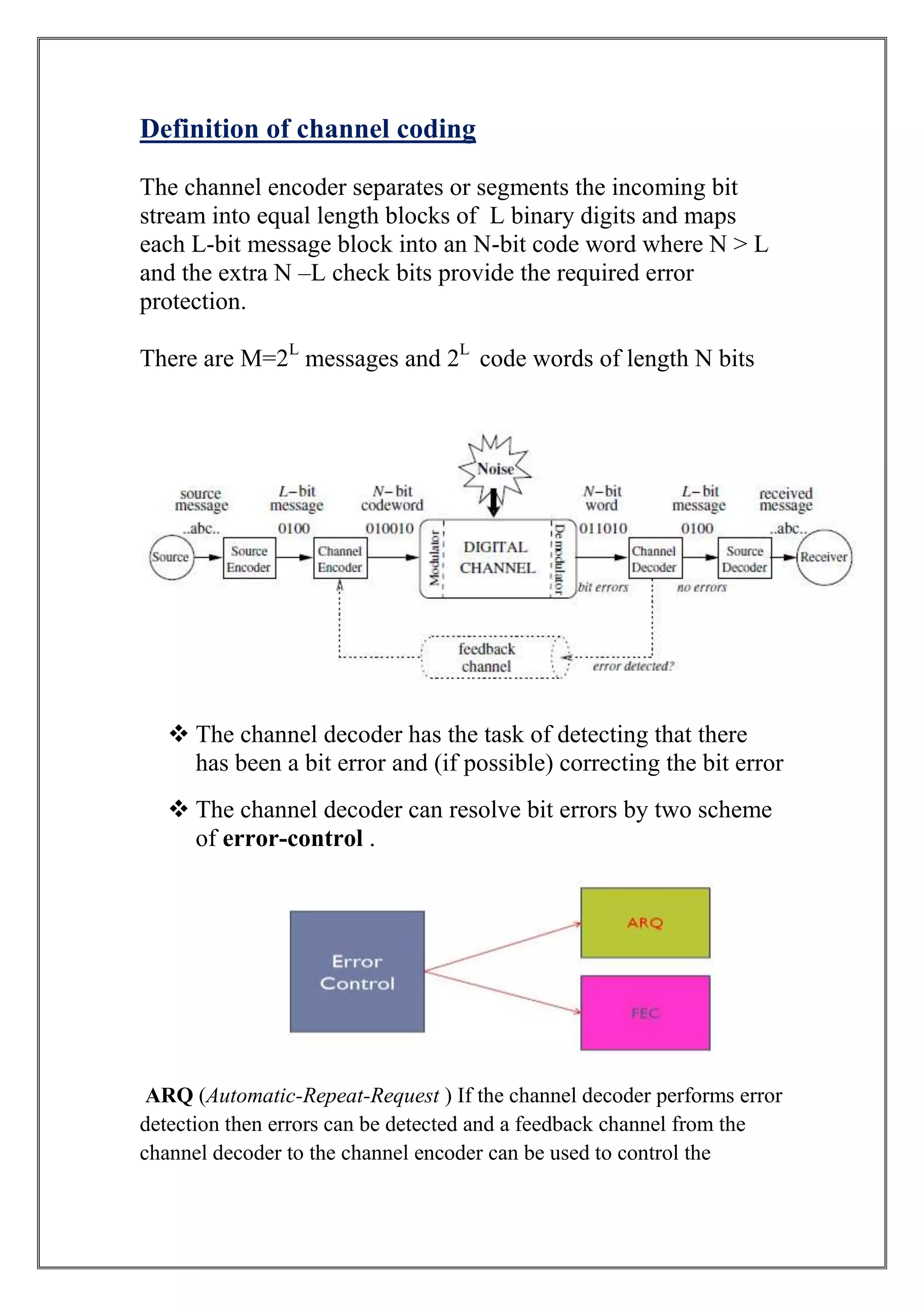 Channel coding | PDF