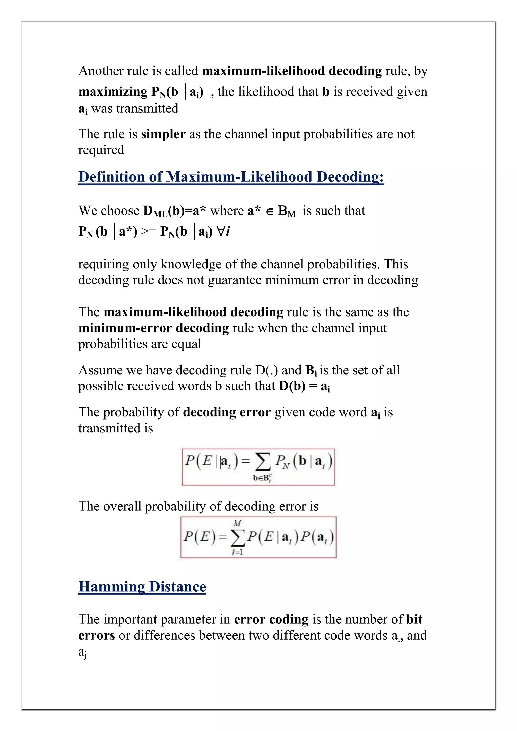 Channel coding | DOCX