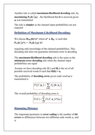 Channel coding | DOCX