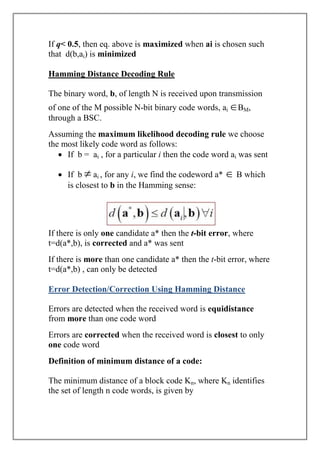 Channel coding | DOCX