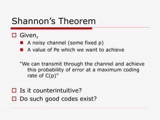 Channel Coding.ppt | Programming Languages | Computing