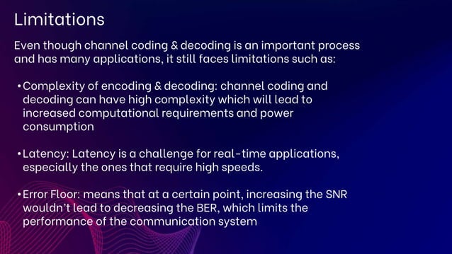 Introduction to Channel Coding & Decoding | PPTX