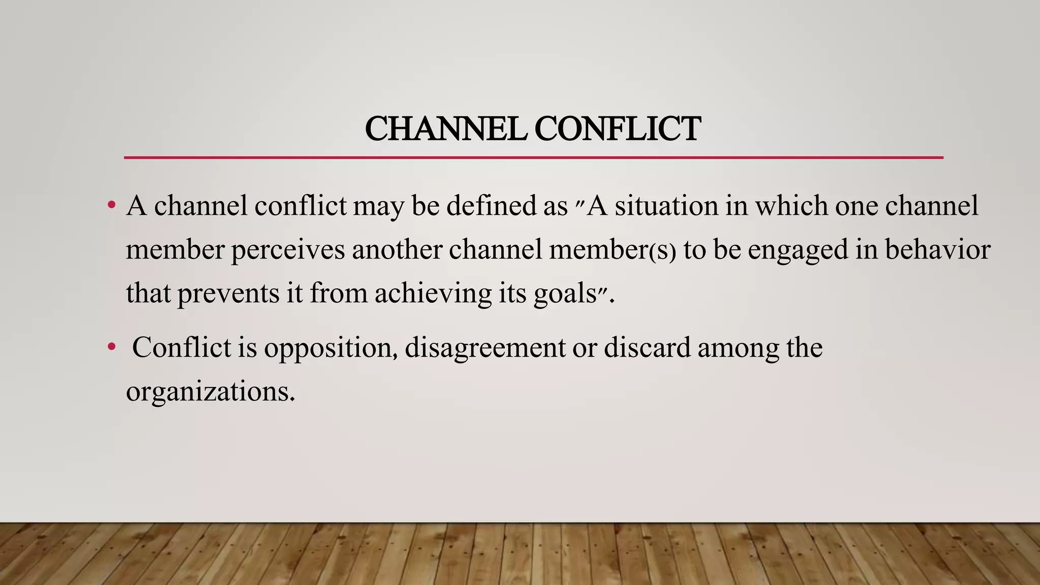 Channel conflict | PPTX