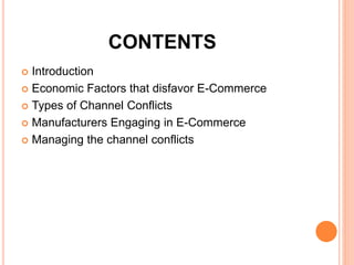 Channel conflict in e commerce | PPTX