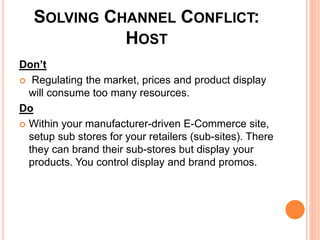Channel conflict in e commerce | PPTX