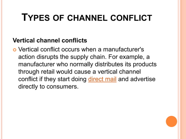 Channel conflict in e commerce | PPT