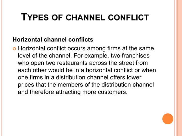 Channel conflict in e commerce | PPT