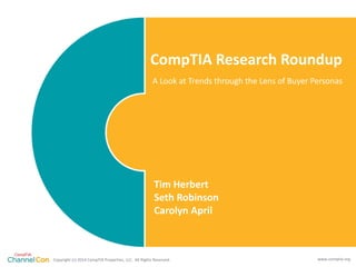 IT Trends through the Lens of Buyer Personas | PPT