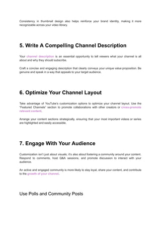 Channel Customization 9 Tips (For YouTube Content Creators).pdf
