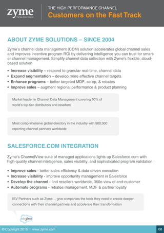 Zyme's Channel Data Management Solutions for Enterprise Networking | PDF