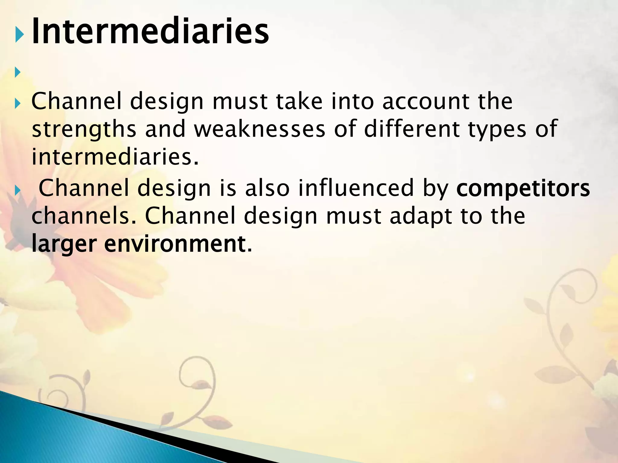 Channel design and channel management decision | PPTX