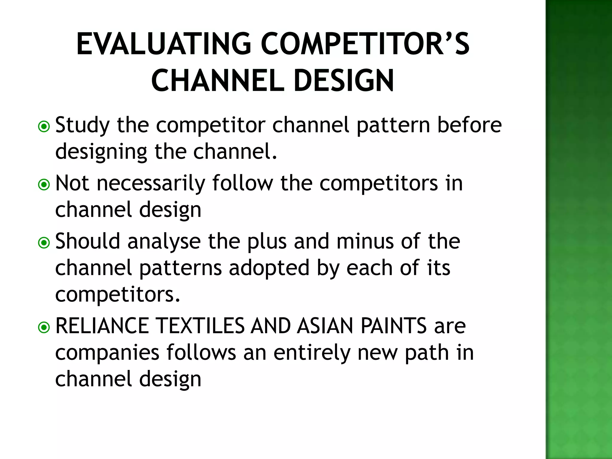 Channel design and modification decisions | PPTX