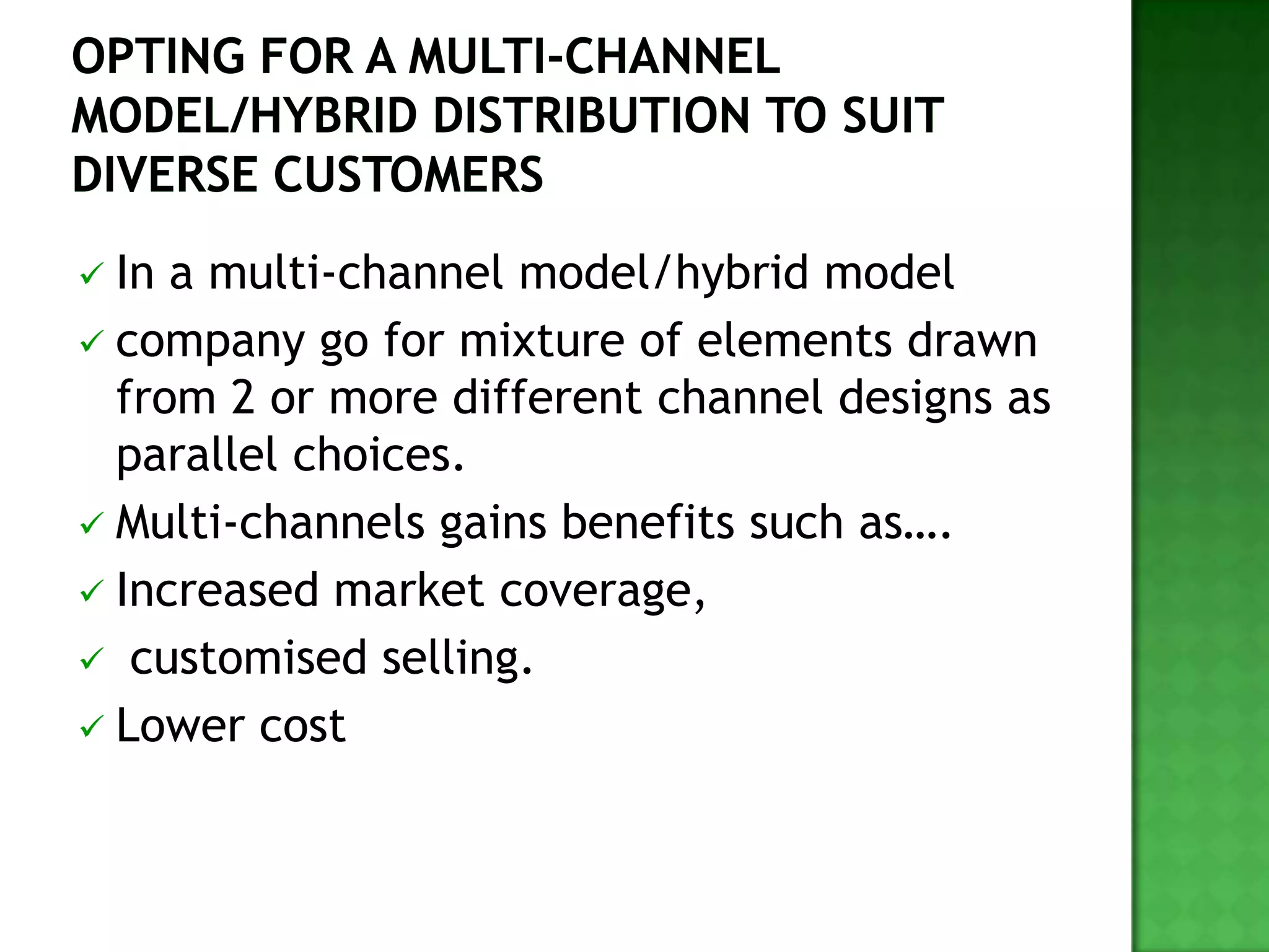 Channel design and modification decisions | PPTX