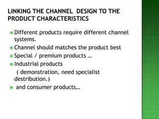 Channel design and modification decisions | PPTX