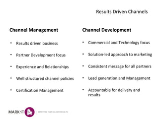 Developing your Channel with Markit 4 | PPT
