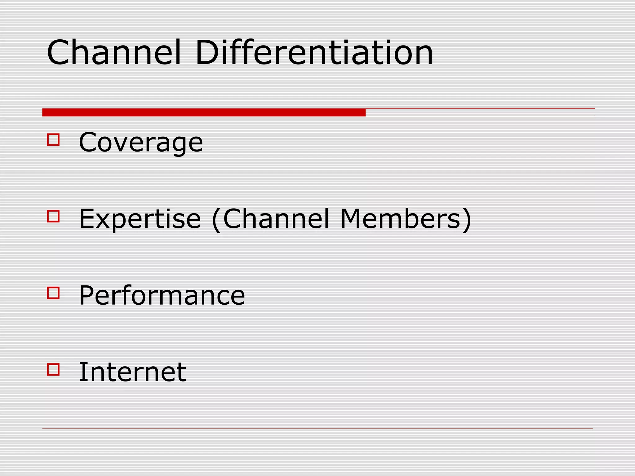 Channel differentiation & image differentiation | PPT