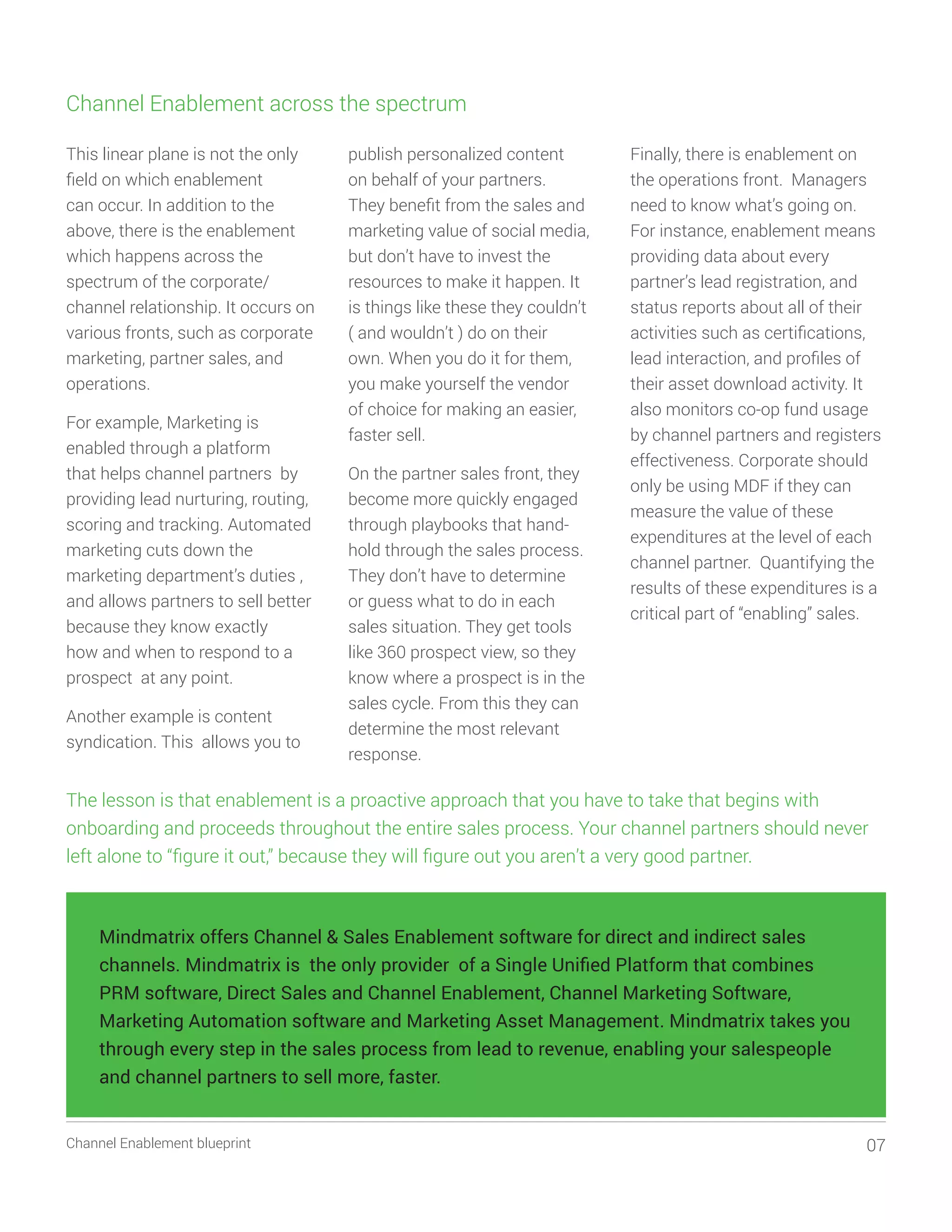 Channel Enablement Blueprint | PDF