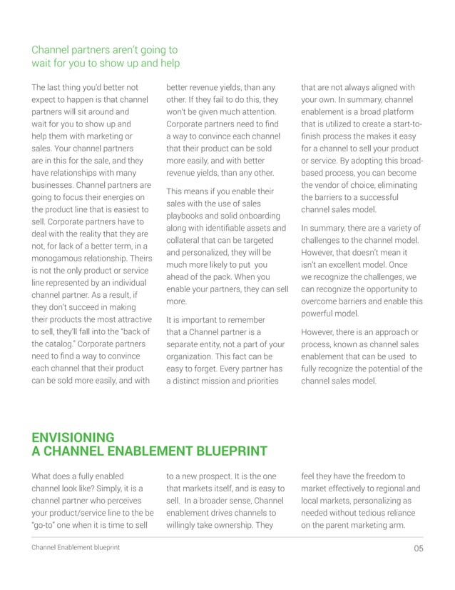 Channel Enablement Blueprint | PDF