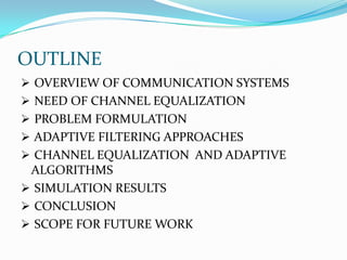 Channel equalization | PPTX