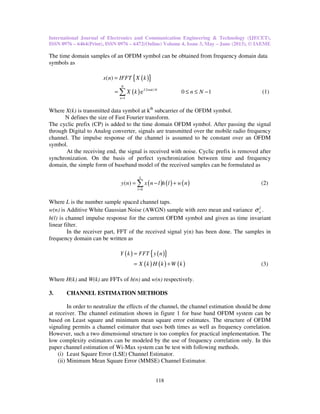 Channel estimation for high data rate communication in mobile wi max system | PDF | Internet of ...