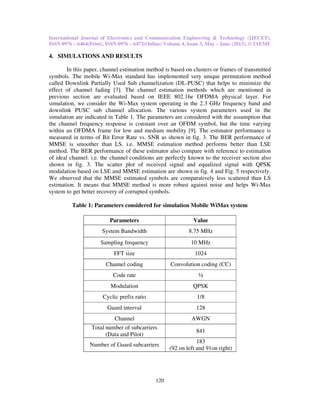 Channel estimation for high data rate communication in mobile wi max system | PDF | Internet of ...