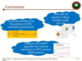Channel estimation for orthogonal time frequency space (OTFS) massive MIMO.pptx