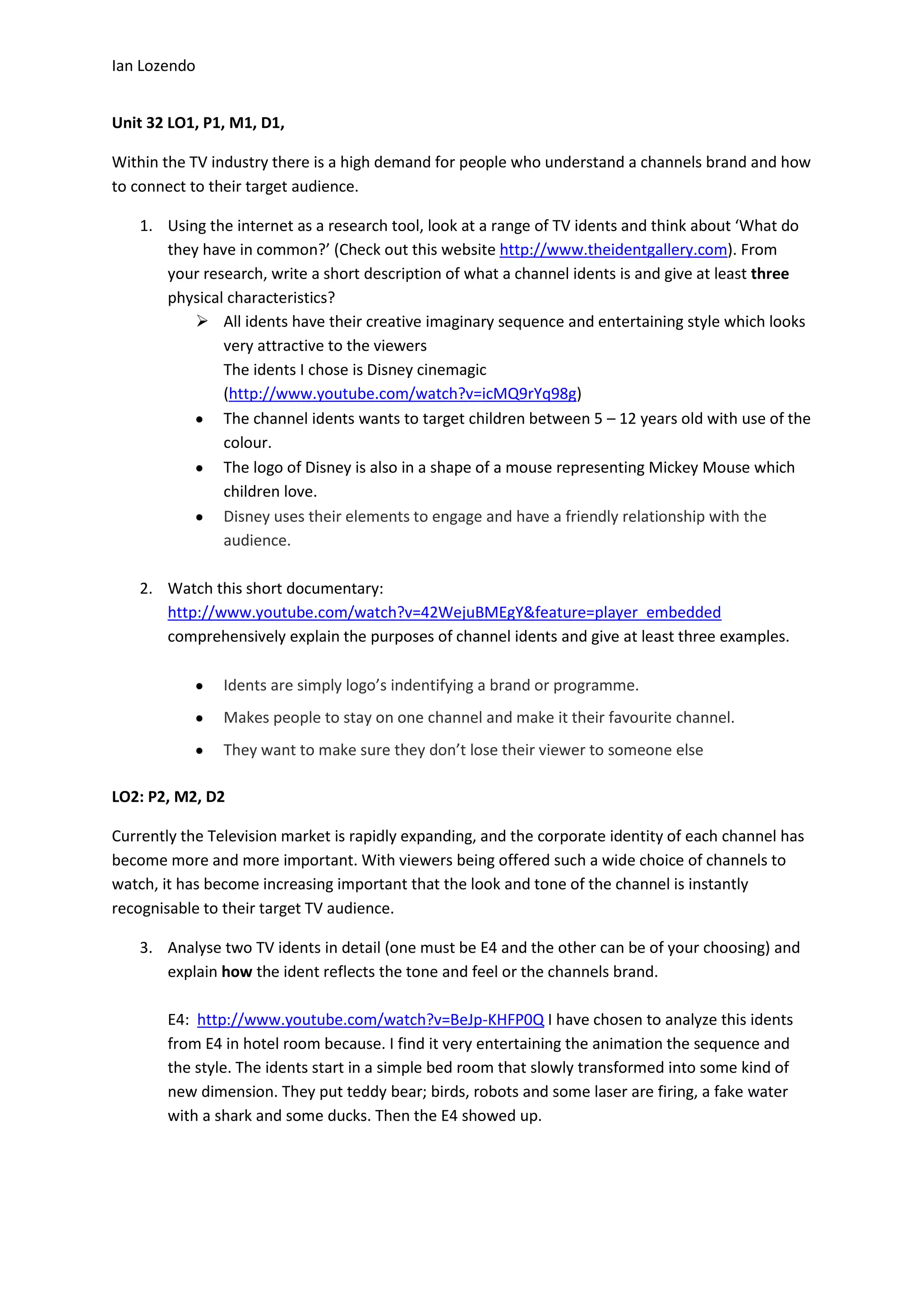 Channel ident work_book | DOCX