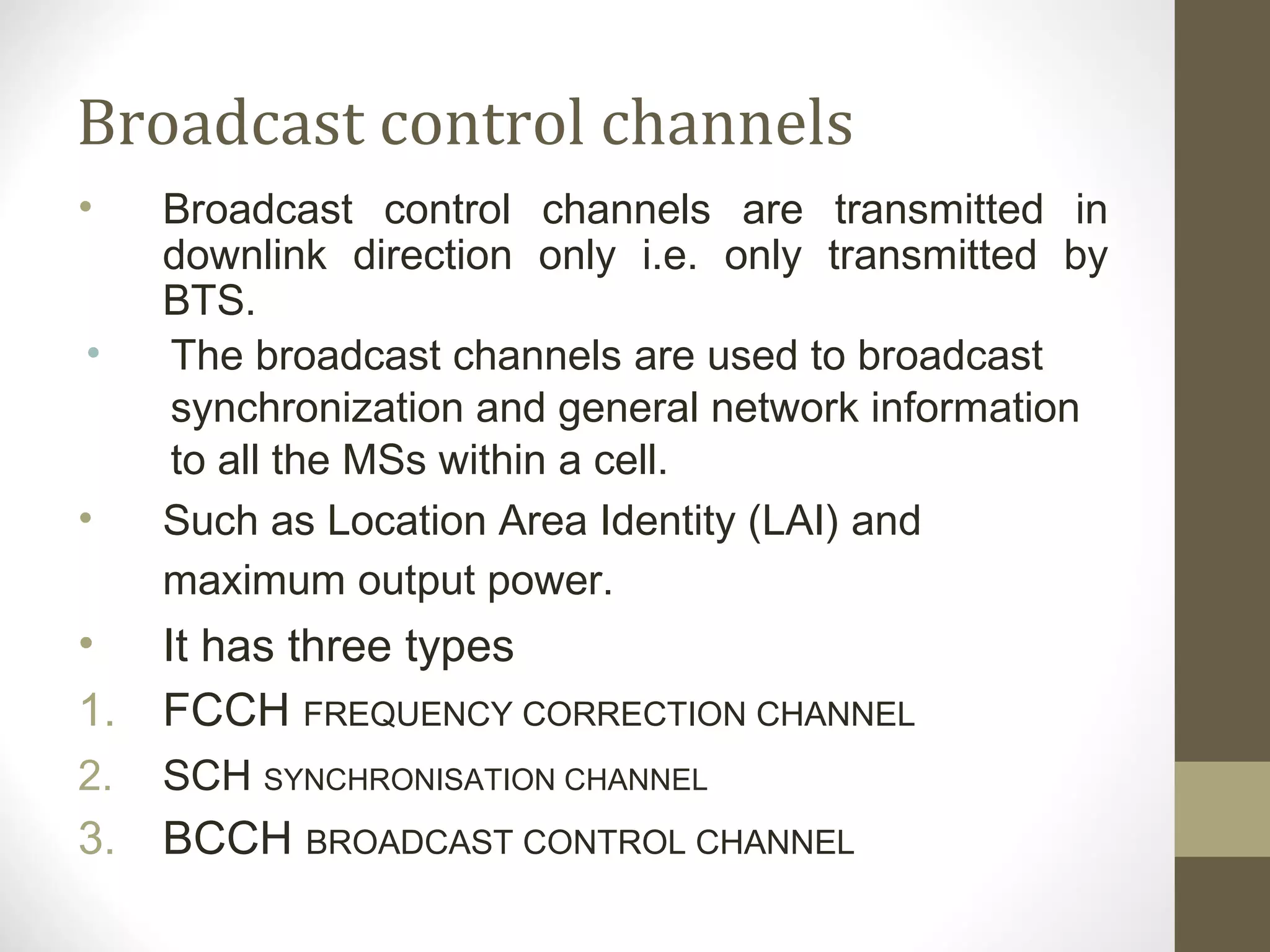 GSM channels | PPT