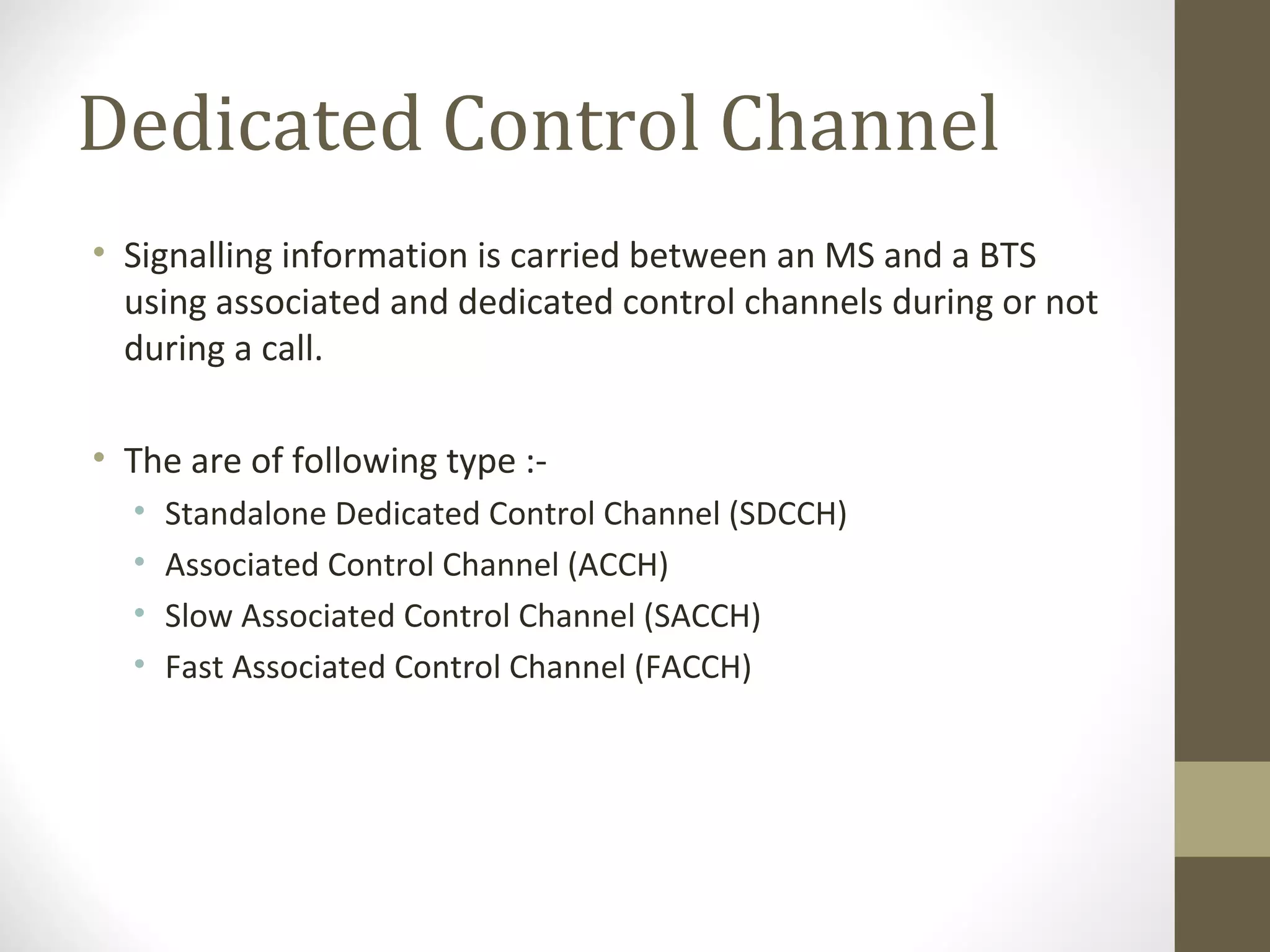 GSM channels | PPT