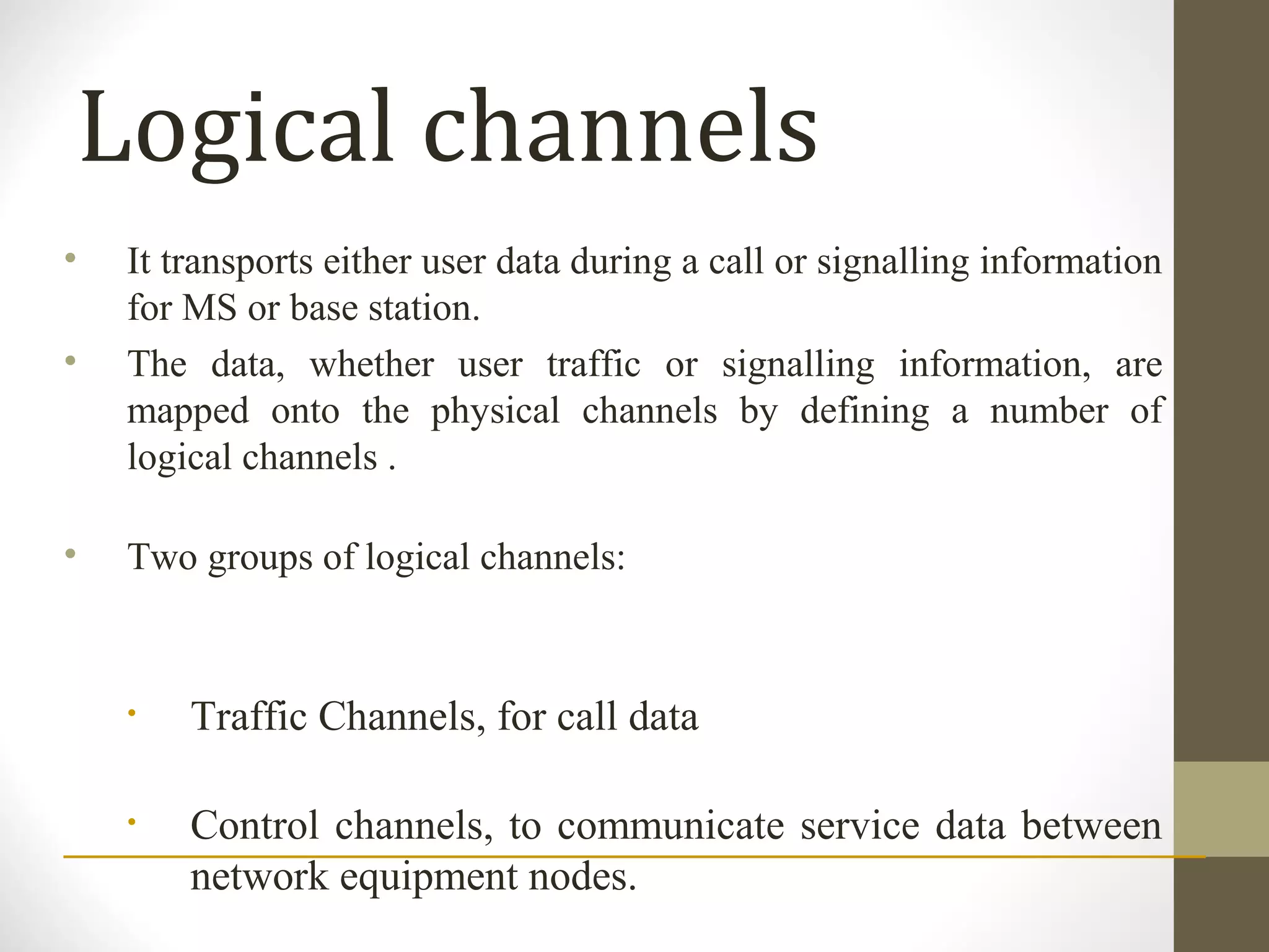 GSM channels | PPT