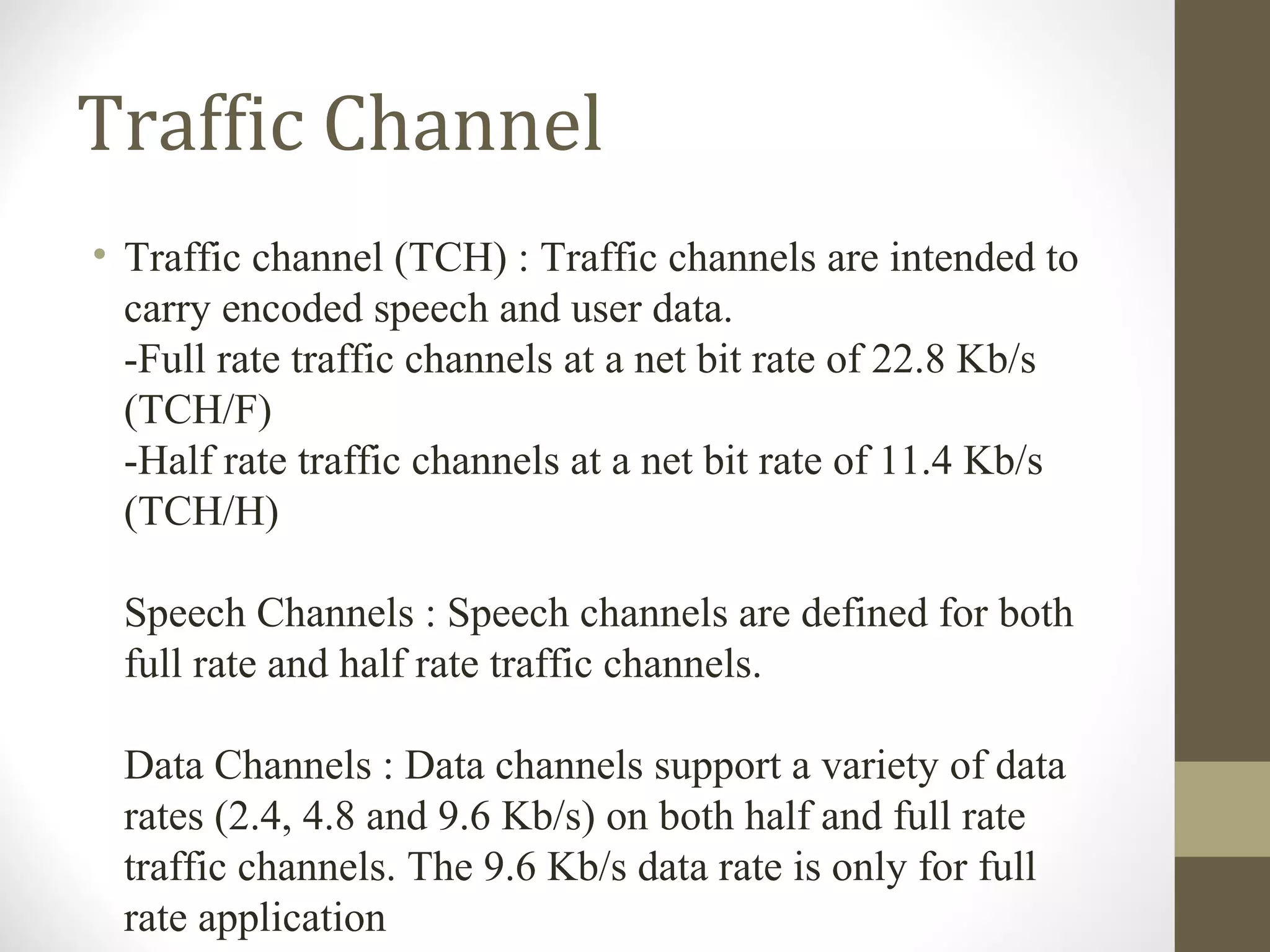 GSM channels | PPT