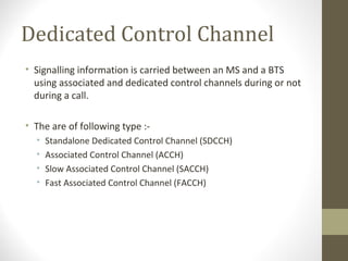 GSM channels | PPT