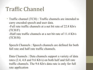 GSM channels | PPT
