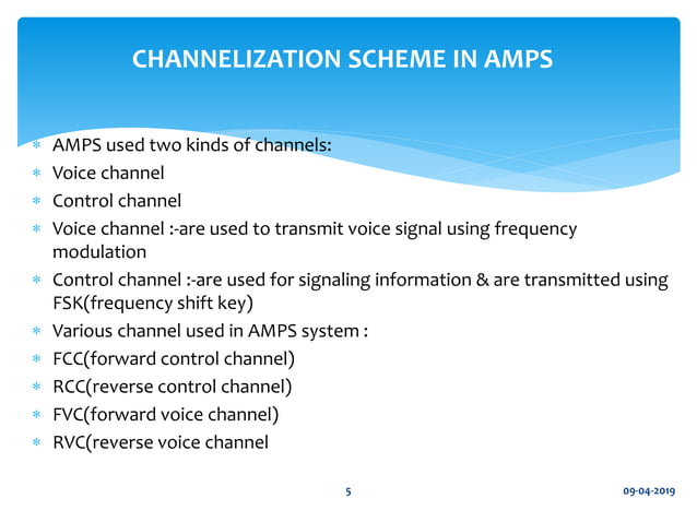 Channelization scheme in AMPS & GSM | PPTX | Computer Networking ...