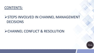 Channel management decisions | PPTX