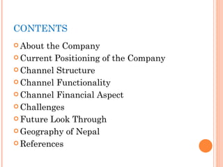 Channel management project | PPT | Sales | Business