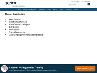 Channel Management Training | PPTX