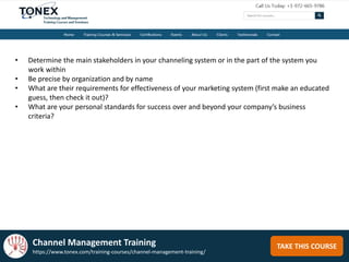 Channel Management Training | PPTX