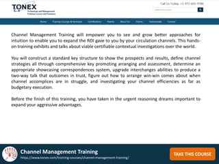 Channel Management Training | PPTX
