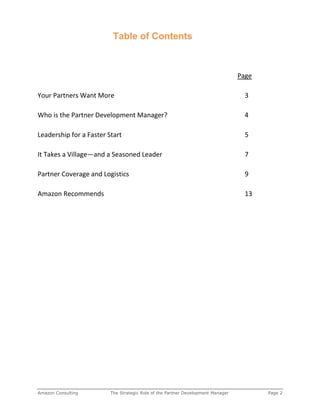 The Strategic Role of the Partner Development Manager | PDF