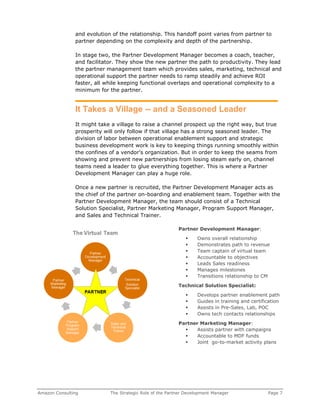 The Strategic Role of the Partner Development Manager | PDF