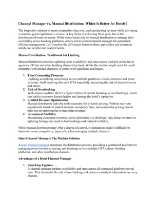 Channel Manager vs. Manual Distribution_ Which Is Better for Hotels_.docx