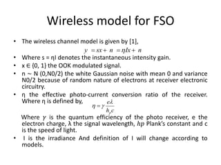 Channel models for fso | PDF