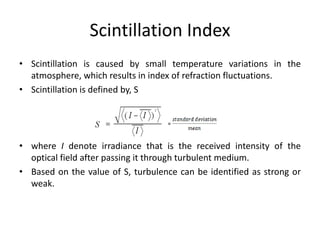 Channel models for fso | PDF